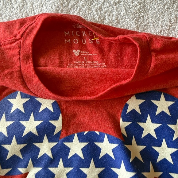 Disney | Tops | Disney Red And Blue Mickey Mouse Star Tee | Poshmark